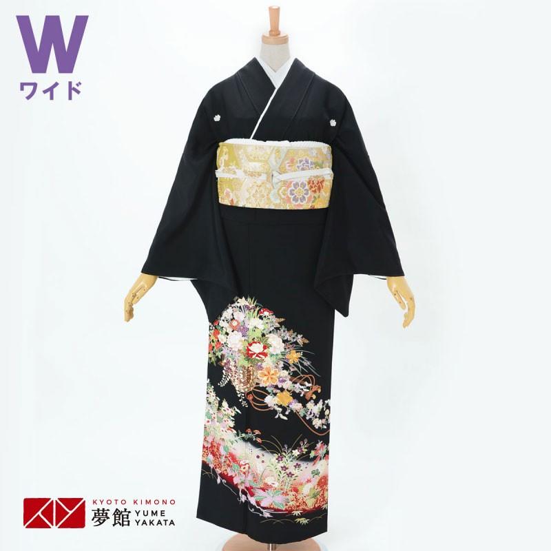 黒留袖 レンタル 大きいサイズ 結婚式 金駒刺繍 赤ボカシ金砂子花車に秋草(W) 貸衣装 フルセット 対応身長161〜168cm T376 : t376 : 京都着物レンタル夢館 Yahoo ...