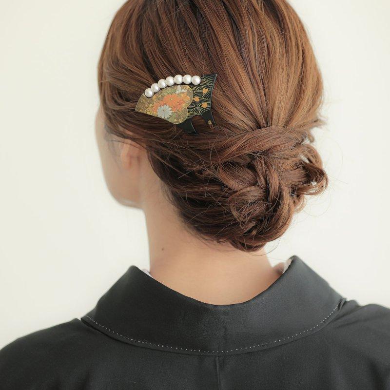 黒留袖 レンタル 結婚式 雲霞に扇面と水車 貸衣装 フルセット 対応身長147〜159cm T415 : 京都着物レンタル夢館 Yahoo!店 - 通販 - Yahoo!ショッピング