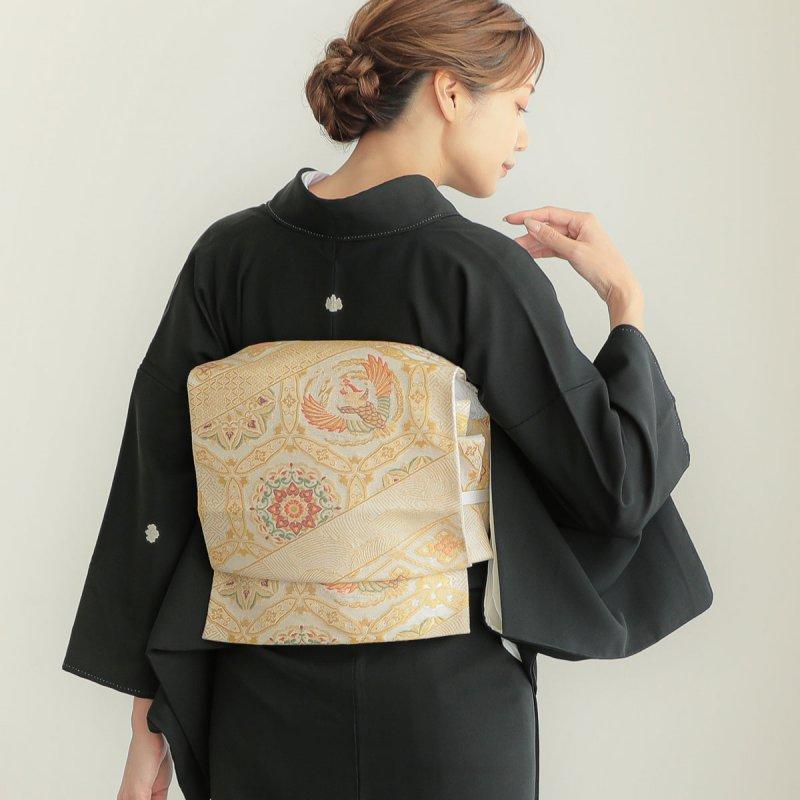 黒留袖 レンタル 結婚式 雲霞に扇面と水車 貸衣装 フルセット 対応身長147〜159cm T415 : 京都着物レンタル夢館 Yahoo!店 - 通販 - Yahoo!ショッピング