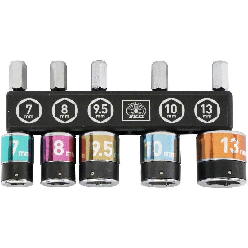 SK11 ボルト・ナットを落とさない ボールロックソケットセット 5本組 7/8/9.5/10/13mm SBLS-5 : ユリとソラ - 通販 - Yahoo!ショッピング