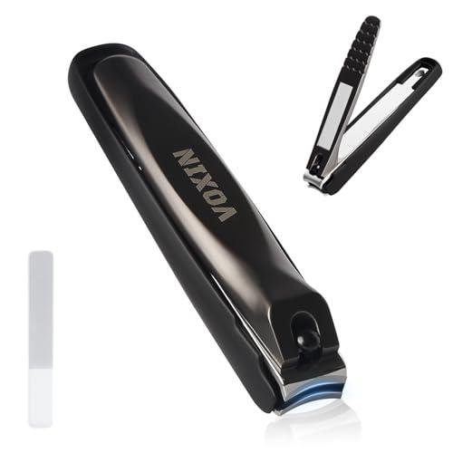 Nuvial 爪切り つめきり 日本製 ステンレス ツメキリ飛び散り防止 二面爪やすり高級 シリーズ史上最高の切れ味 爪削り 爪やすり 爪用 ...