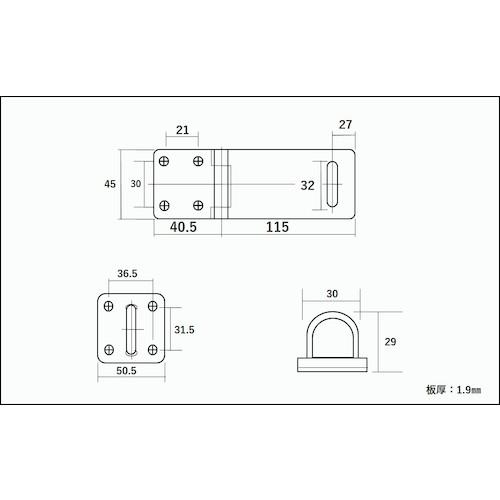 和気産業（WAKI） ダム掛金 BH−422 115MM 【品番：BH-422】 : 生活雑貨 yutorito - 通販 - Yahoo!ショッピング
