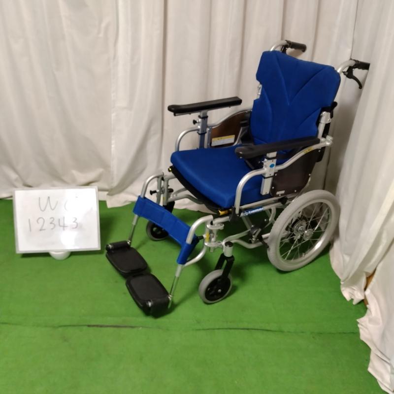 中古 車椅子 Bランク 松永製作所 介助式車椅子 カワムラサイクル KZ16-42 WC-12343 : 福祉用具リサイクル店・ゆとりっぷ ...