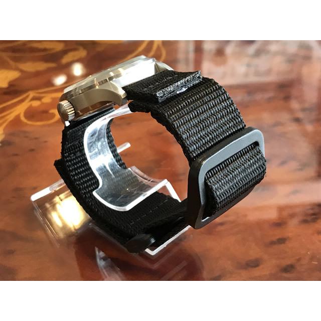 ミリタリー 時計 ナイロン 時計バンド 時計ベルト 20mm ブラック ミリタリー 時計 ナイロン 時計バンド 時計ベルト 20mm ブラック