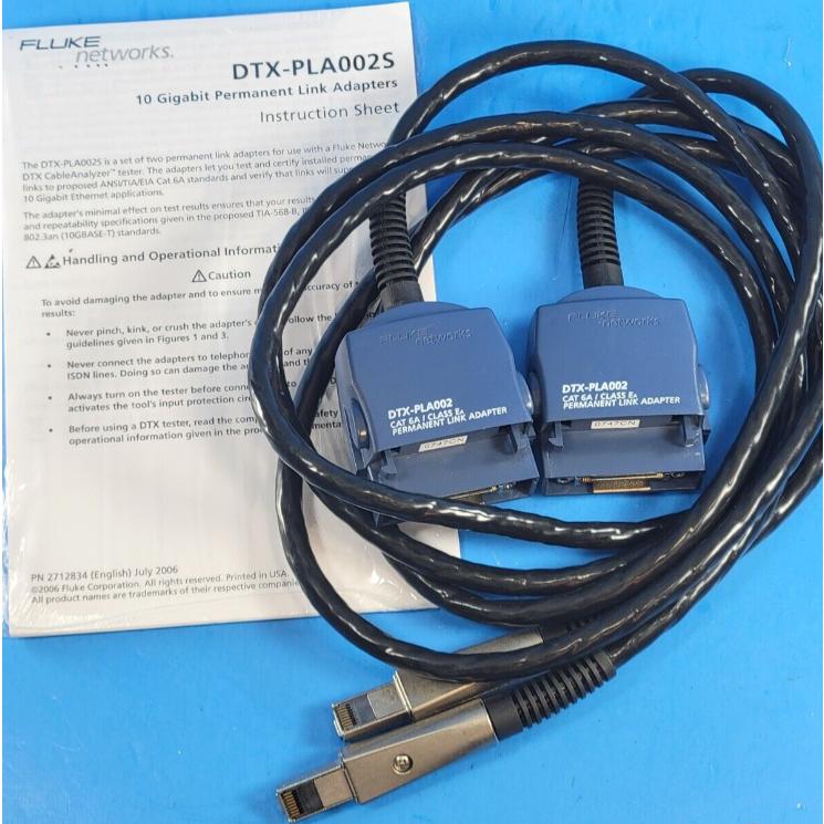 Fluke Networks DTX-PLA002s Permanent Link Adapter Set of 2, New : うえたPC ...