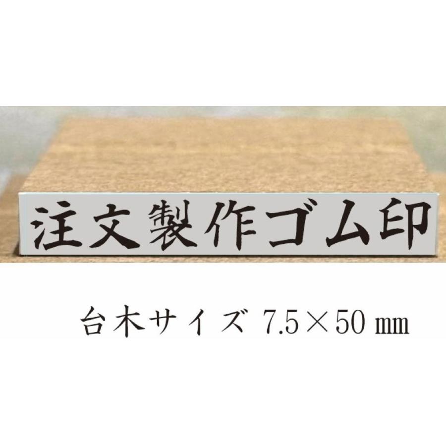 7.5×50mm 氏名 ゴム印 科目印 オーダー スタンプ ハンコ : ゆうゆうショップ阿部 - 通販 - Yahoo!ショッピング