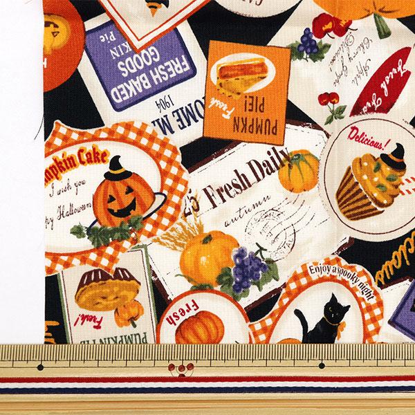 生地 『パッチワーク カットクロス 約33cm×50cm ハロウィンステッカー柄 ブラック C-LW2050-13D』 : ユザワヤ - 通販 - Yahoo!ショッピング