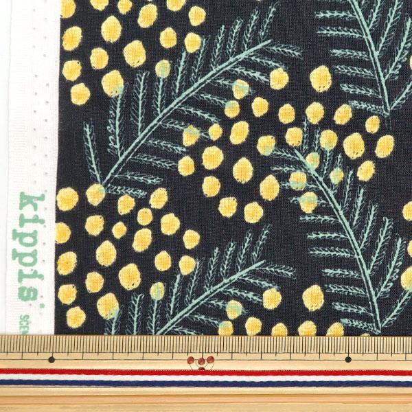 【数量5から】 生地 『kippis (キッピス) シーチング ミモザ ブラック KPS-80C』 : ユザワヤ - 通販 - Yahoo!ショッピング