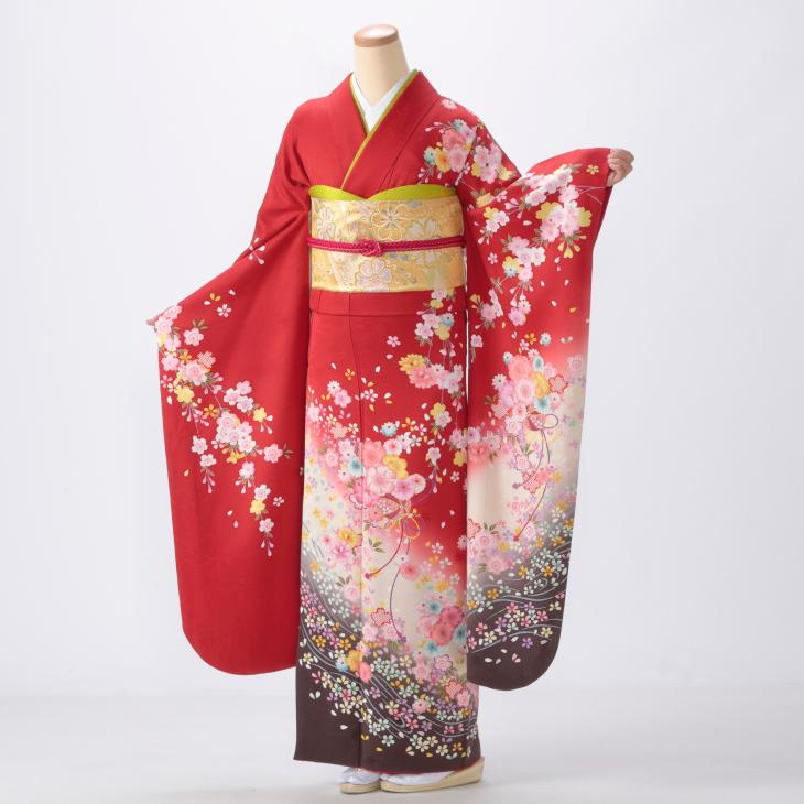 振袖レンタル (成人式期間外) 振袖 フルセット Lサイズ 花柄 成人式 着物 正絹 セット 赤・ワイン系 16280 : f0410022r : 京都きもの友禅オンラインストアYahoo!店 ...