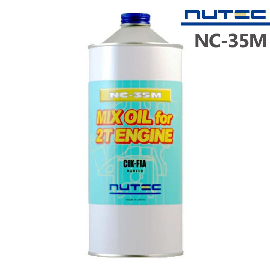 NUTEC NC-35M 1L 2サイクルエンジン用 混合油 ニューテック 混合ガソリン用 エンジンオイル CIK-FIA公認 高性能 カーグッズ MIX OIL for 2T ENGINE ...