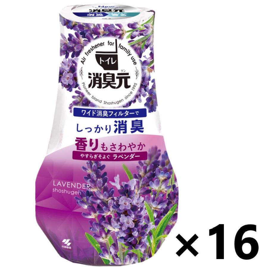 消臭元 【ケース販売!!】トイレの消臭元 やすらぎそよぐラベンダーの香り 400mlx16コ 小林製薬 : ワイワイショップ - 通販 ...