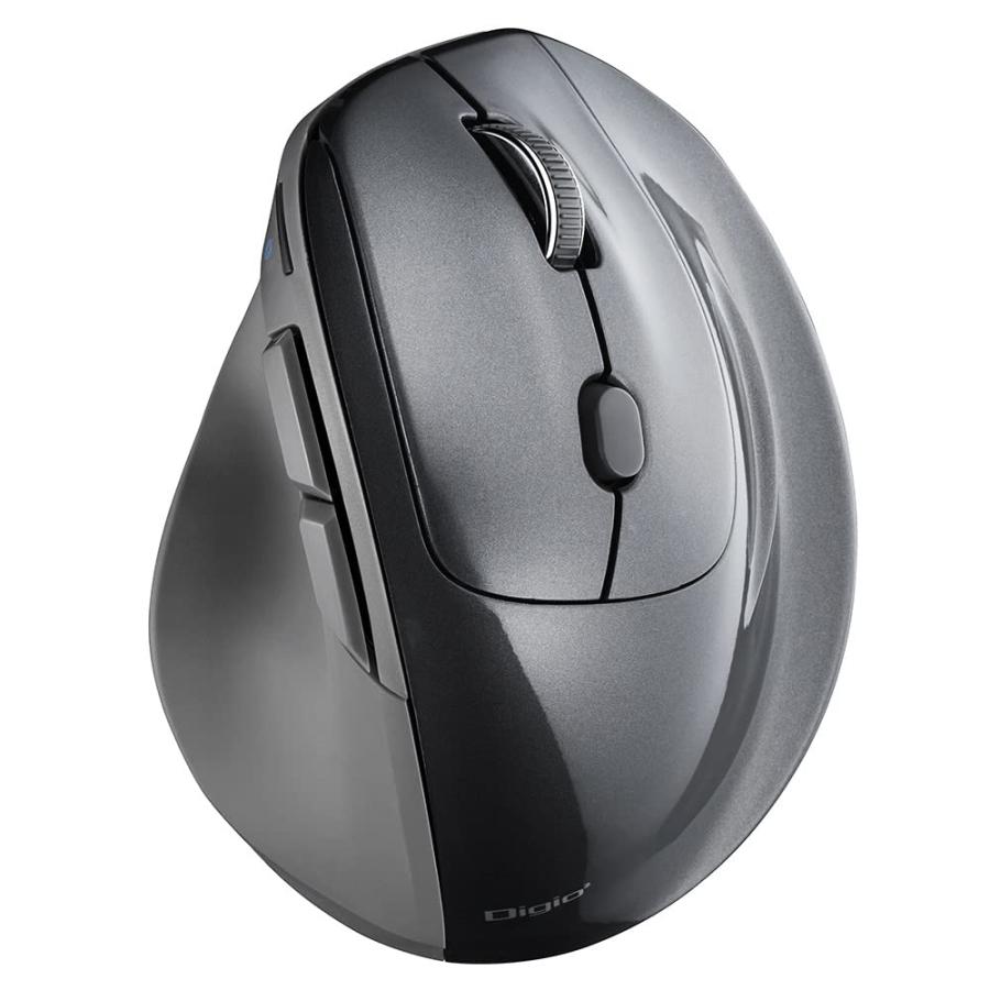 ナカバヤシ Digio2 エルゴノミクス マウス 高速スクロールBluetooth5.0 5ボタンBlueLED グレー Z8758 : YYYヤフー店 - 通販 - Yahoo!ショッピング