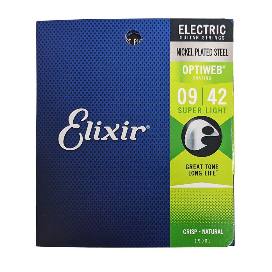 ELIXIR 19002 OPTIWEB Super Light .009-.042 エレキギター弦（メール便対応） :19002:ワイズスタジオヤフー店 - 通販 - Yahoo!ショッピング