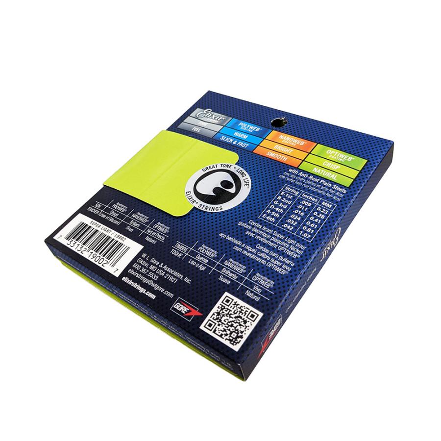 ELIXIR 19052 OPTIWEB Light .010-.046 エレキギター弦（メール便対応） : ワイズスタジオヤフー店 - 通販 ...