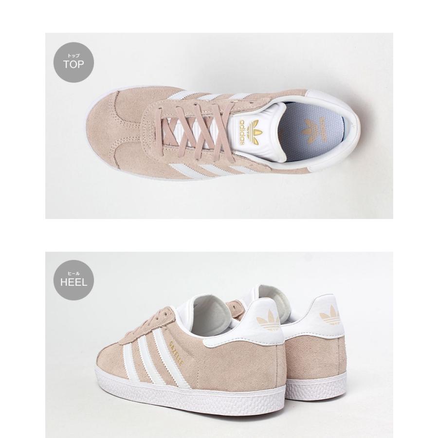 adidas アディダス オリジナルス スニーカー レディース ガゼル J ADIDAS ORIGINALS H01512 ベージュ ブラウン ...