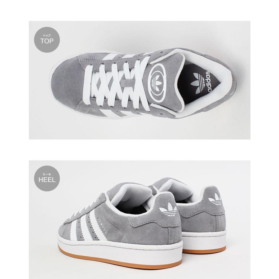 adidas アディダス オリジナルス スニーカー レディース キャンパス 00s J ADIDAS ORIGINALS HQ6507 グレー ...