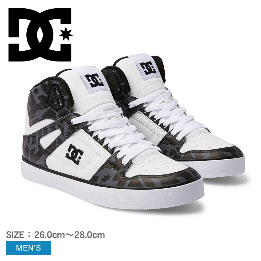 DC SHOES DCシューズ スニーカー メンズ ピュア ハイトップ WC SE DCSHOECOUSA DM246011 ホワイト 白 ブラック 黒 シューズ 靴 ハイカット : Z ...