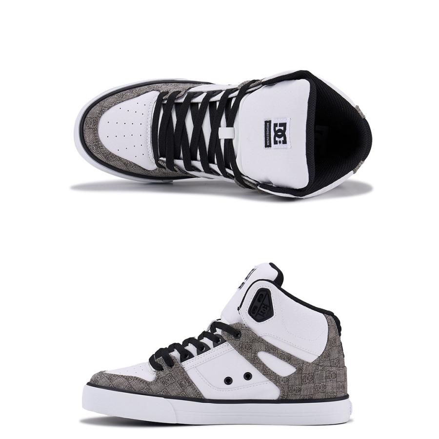 DC SHOES DCシューズ スニーカー メンズ PURE HIGH-TOP SE SN DCSHOECOUSA DM252301 ホワイト 白 グレー シューズ 靴 ハイカット ブランド ...