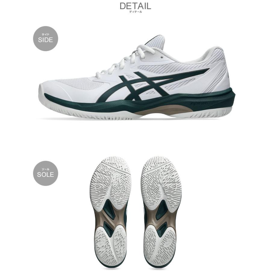 ASICS（アシックス） テニスシューズ メンズ GAME FF ASICS 1041A489 ホワイト 白 ネイビー 紺 テニス スニーカー ...