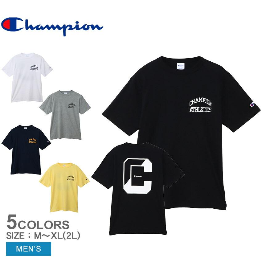 Champion （ネコポス配送） チャンピオン 半袖Tシャツ メンズ ショートスリーブTシャツ CHAMPION C3-B339 ホワイト ...