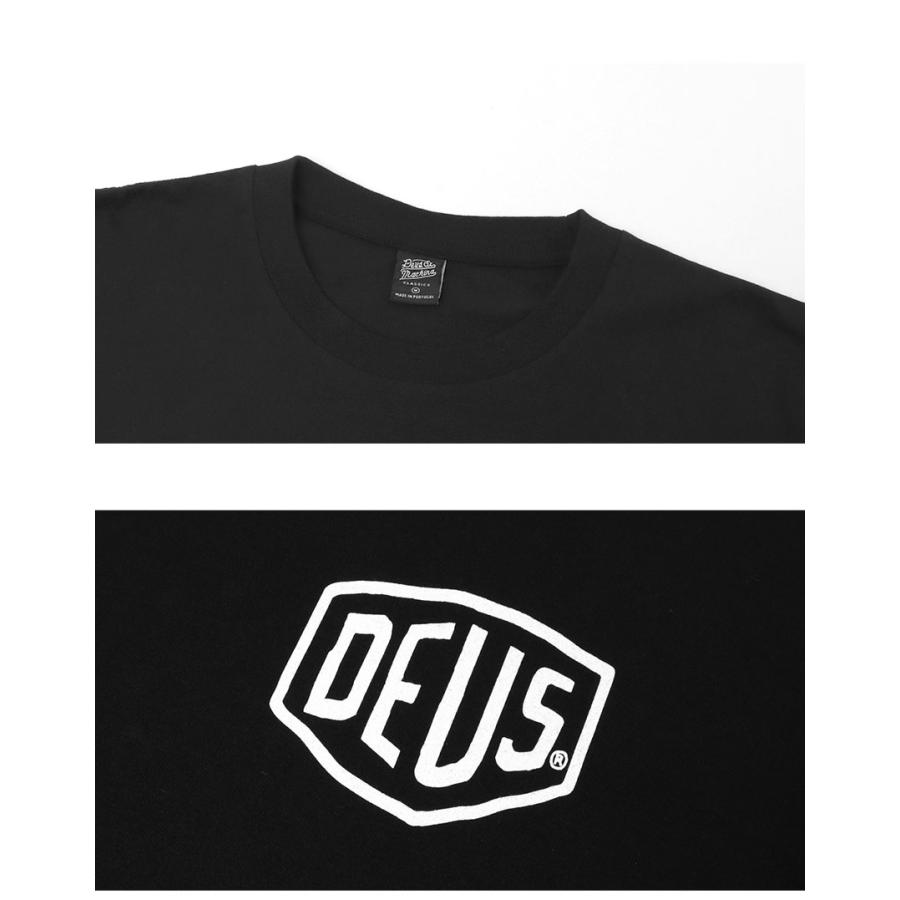 DEUS EX MACHINA デウス エクス マキナ 半袖Tシャツ メンズ FRONTAGE TEE DMF241747D ブラック 黒 ...