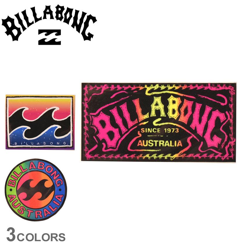 BILLABONG （ネコポス配送） ビラボン プリントステッカー ステッカー B00S37 B00S38 B00S39 ブラック 黒 マルチ ...