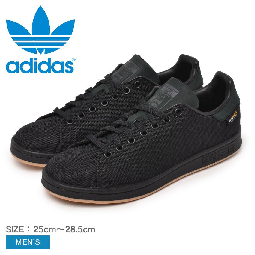 adidas 送料無料 アディダス オリジナルス スニーカー メンズ スタンスミス ADIDAS ORIGINALS GZ2592 黒 靴 ...