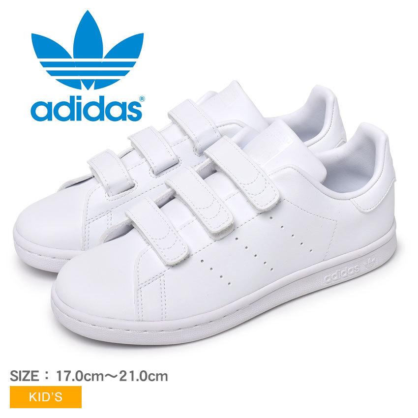 adidas Originals アディダス オリジナルス スニーカー キッズ ジュニア 子供 スタンスミス CF C ADIDAS ...