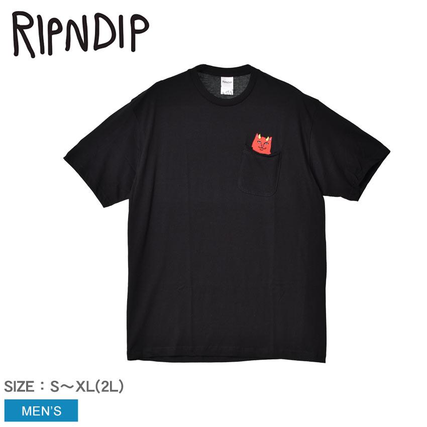 （ネコポス配送） リップンディップ 半袖Tシャツ メンズ LORD DEVIL POCKET TEE RIPNDIP RND9067 ウエア トップス クルーネック ロゴ : 23650274 ...