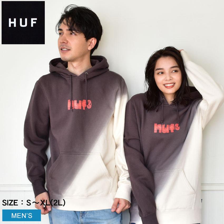 HUF 送料無料 ハフ パーカー メンズ シェイクダイプルオーバーフーディー PF00415 ブラウン 白 フーディ 長袖 : Z-MALL ...