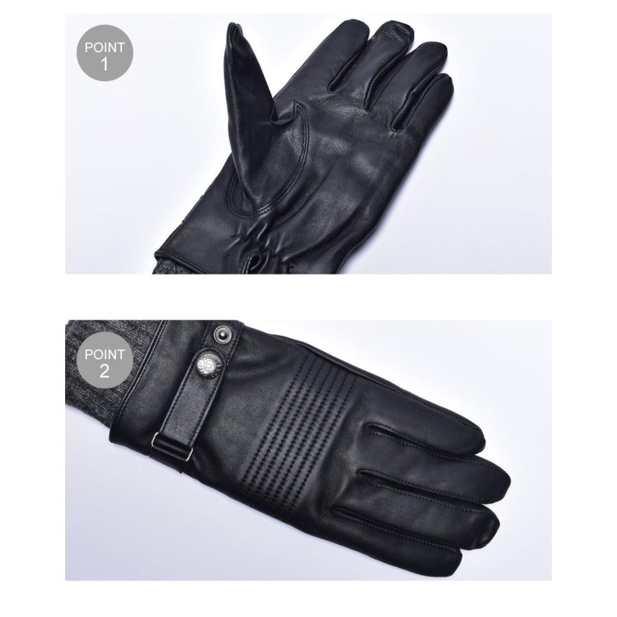デンツ 手袋 メンズ SHERSTON GLOVES DENTS 5-9300 ブラック 黒 本革 レザー グローブ 防寒 シンプル ビジネス ...
