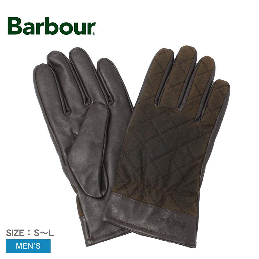 Barbour（バブアー） （ネコポス配送） 手袋 メンズ BARBOUR MGL0097 カーキ グローブ 手ぶくろ バーブァー 上品 防水 ...
