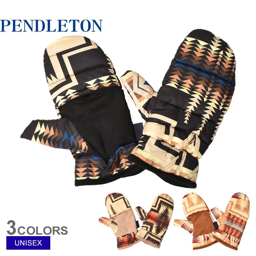PENDLETON 送料無料 ペンドルトン 手袋 ユニセックス UC DOWN MITTENS PDT-000-223014 黒 白 防寒 冬物 男性 : Z-MALL ヤフーショッピング店 ...