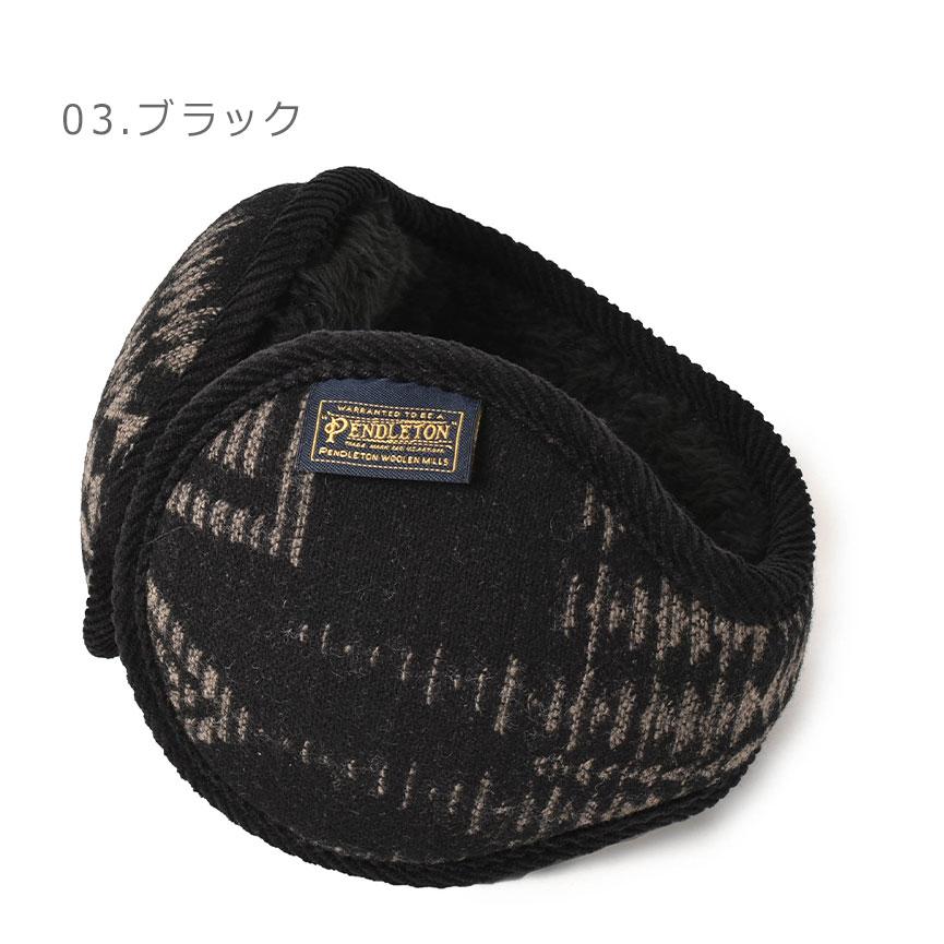 PENDLETON 送料無料 ペンドルトン 耳当て ユニセックス PDW EAR MUFFLER PDT-000-223026 黒 白 防寒 冬物 : Z-MALL ヤフーショッピング店 ...