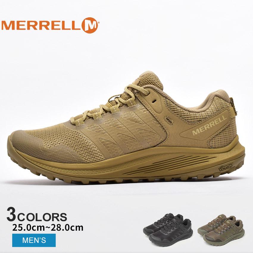 MERRELL（メレル） トレッキングシューズ メンズ ノバ 3 タクティカル 登山靴 撥水 ブラック 黒 カーキ ベージュ MERRELL ...