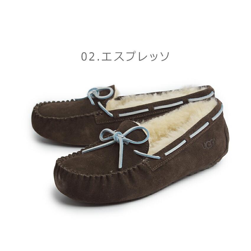 UGG Australia アグ モカシンシューズ ダコタ K DAKOTA 5296 レディース フラットシューズ 羊毛 定番 靴 : Z ...