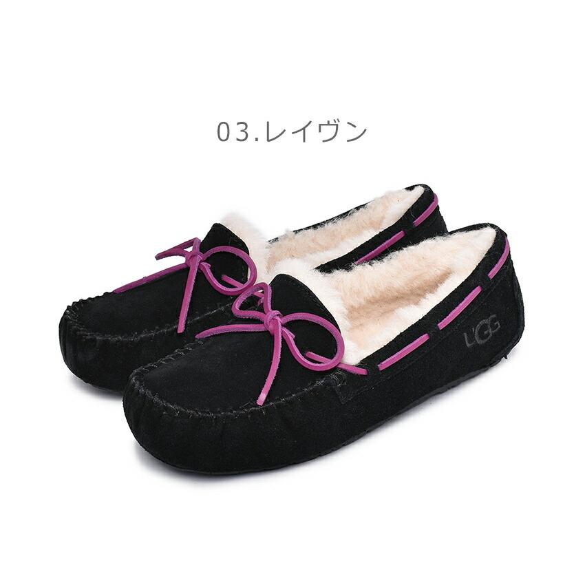 UGG Australia アグ モカシンシューズ ダコタ K DAKOTA 5296 レディース フラットシューズ 羊毛 定番 靴 : Z ...