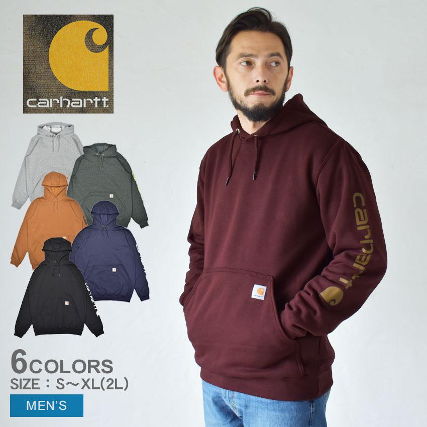 Carhartt カーハート パーカー メンズ ルーズフィット グラフィック スウェット CARHARTT K288 ブラック 黒 ブラウン ...
