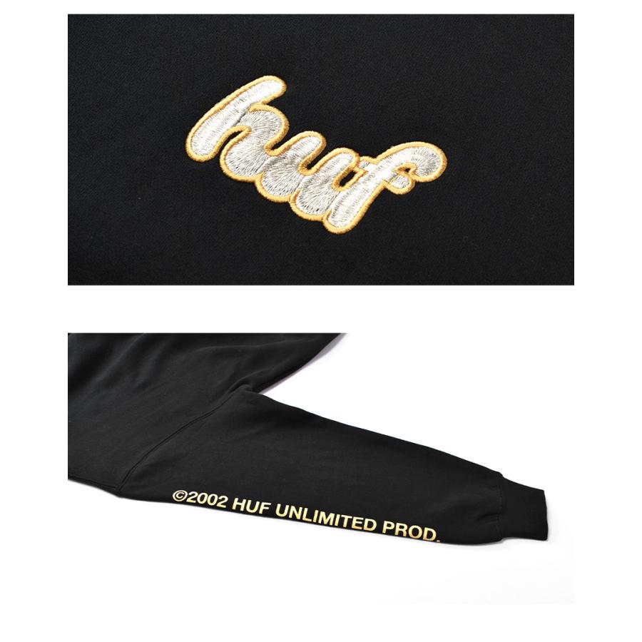 HUF ハフ スウェット レディース ITALICIZED L/S CREW WPF0022 黒 長袖 ロングスリーブ プルオーバー 送料無料 : Z-SPORTS ヤフーショッピング店 ...