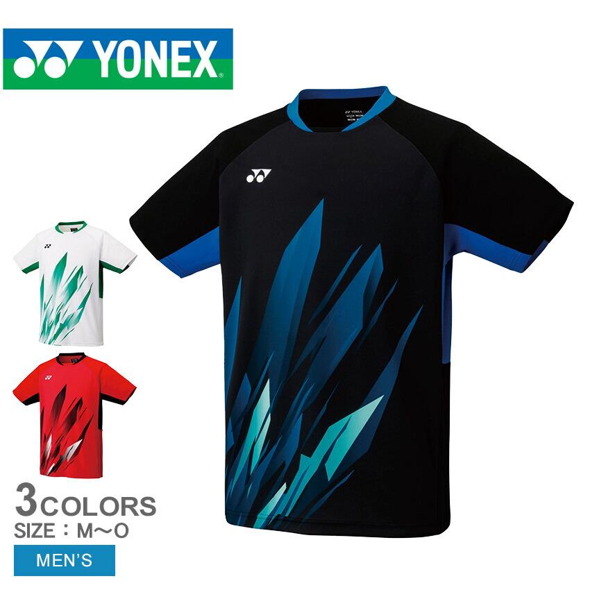 ヨネックス ゲームシャツ メンズ ゲームシャツ（フィットスタイル） YONEX 10668 ブラック 黒 ホワイト 白 半袖 トップス テニス : 2417-0039 : Z-SPORTS ...