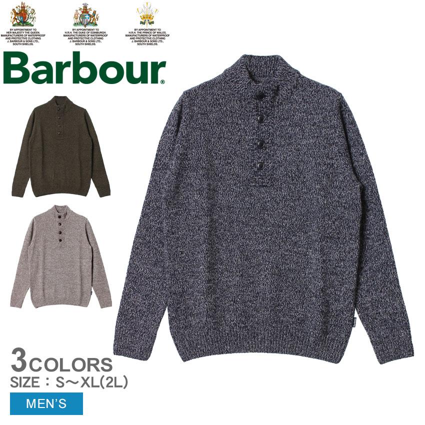 Barbour バブアー セーター メンズ SID ハーフジップ BARBOUR MKN1331 ネイビー 紺 カーキ バーブァー ニット ...