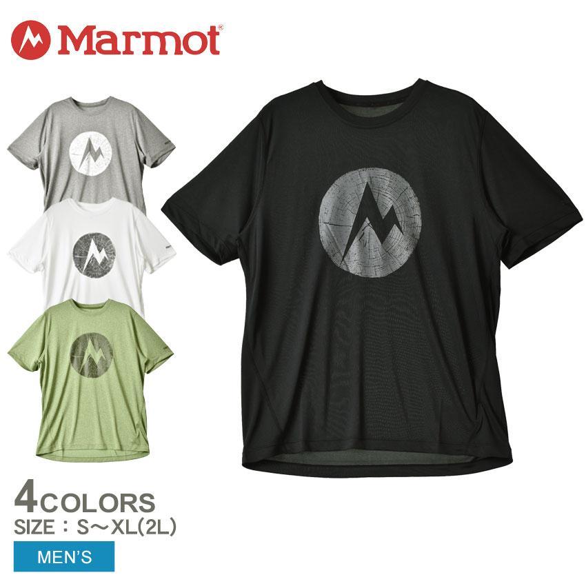 Marmot（マーモット） （ネコポス配送）マーモット 半袖Tシャツ メンズ トランスポーター半袖Tシャツ MARMOT 41800 黒 白 ...