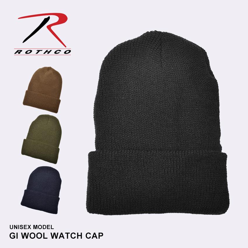ROTHCO （ネコポス配送）ロスコ 帽子 メンズ レディース GIウールワッチキャップ 5437 8492 5779 8493 ブラック 黒 ...