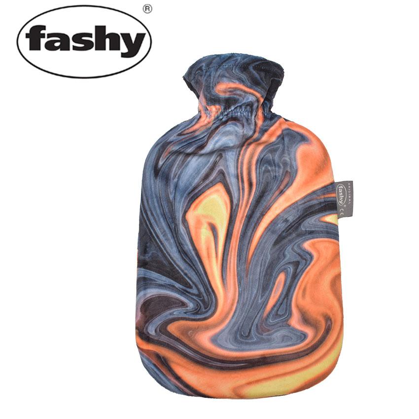 fashy ファシー 湯たんぽ フローイングラバ FASHY 67417 ブルー オレンジ 2L スタンダードカバー プレゼント ギフト ...