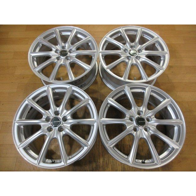 ECO FORME ブリヂストン ホイール 4本 5H-100 17インチ 7J+53 プリウス カローラツーリング インプレッサ G4 スポーツ XV エクシーガ 他 : エムゼットホイール ...