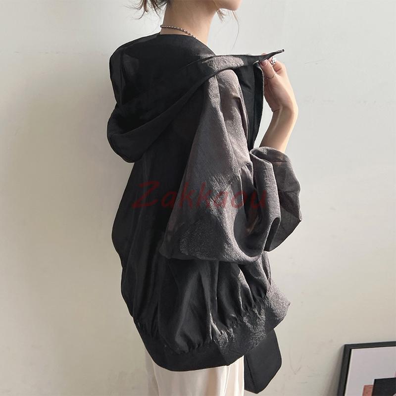 UVカット パーカー レディース ラッシュガード 長袖 トップス ゆったり シアーパーカー 透け感 カジュアル 日焼け止め 紫外線対策 夏 : 雑貨王 - 通販 - Yahoo!ショッピング