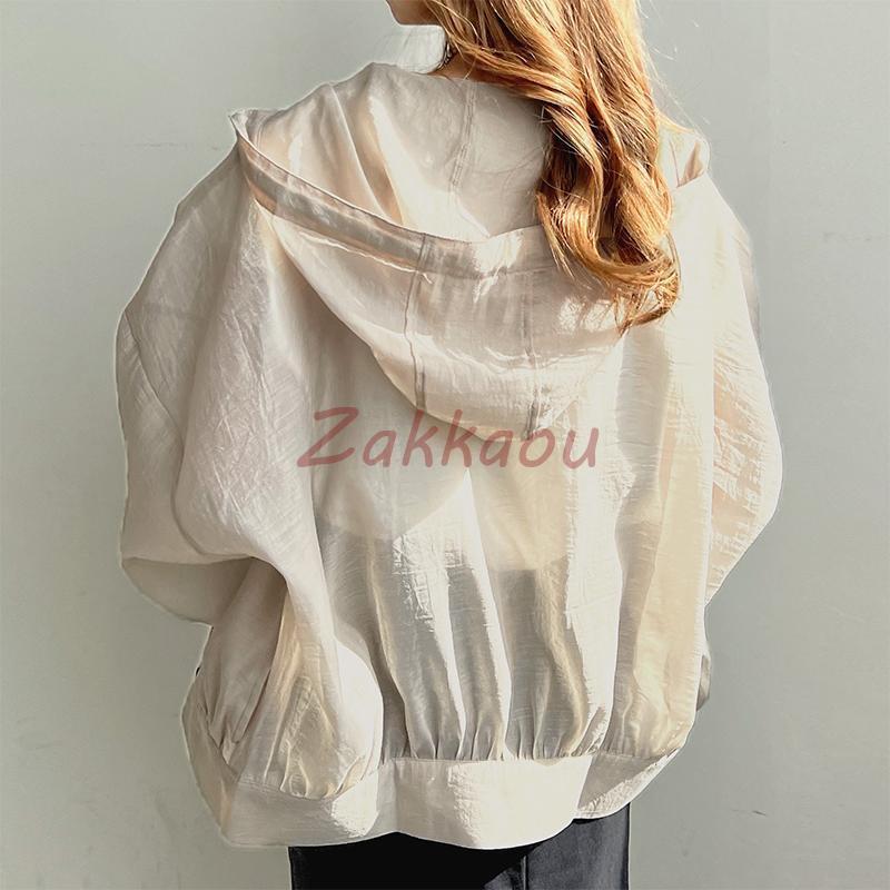 UVカット パーカー レディース ラッシュガード 長袖 トップス ゆったり シアーパーカー 透け感 カジュアル 日焼け止め 紫外線対策 夏 : 雑貨王 - 通販 - Yahoo!ショッピング
