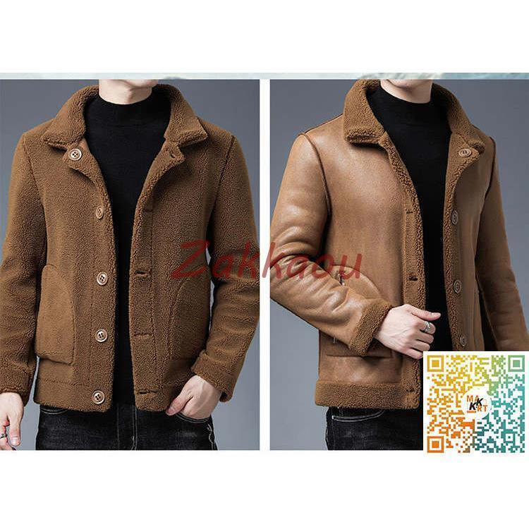 メンズ革ジャン ムートンコート レザージャケット 両面式 裏起毛 ムートンジャケット メンズジャケット バイクジャケット ライダースジャケット お兄系 : 雑貨王 - 通販 - Yahoo ...