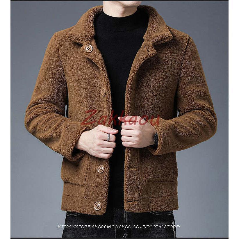 メンズ革ジャン ムートンコート レザージャケット 両面式 裏起毛 ムートンジャケット メンズジャケット バイクジャケット ライダースジャケット お兄系 : 雑貨王 - 通販 - Yahoo ...