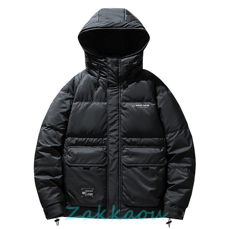 ダウンジャケット メンズ 光沢 白 防寒着 ダウン アウター コート 冬